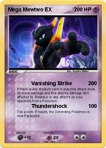 Pokémon Mega Mewtwo EX 59 59 - Vanishing Strike - My Pokemon Card