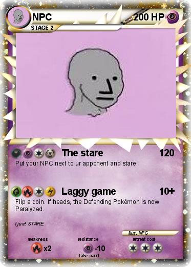 Pokémon NPC 8 8 - The stare - My Pokemon Card