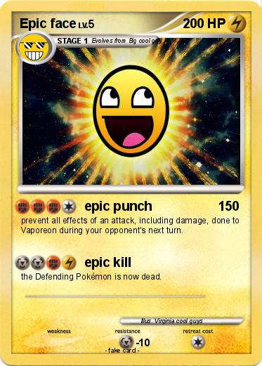 Pokémon Epic face 1536 1536 - epic punch - My Pokemon Card