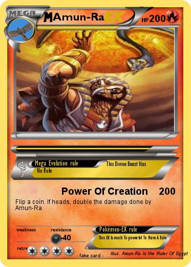 Pokémon Amun Ra 5 5 - Power Of Creation - My Pokemon Card