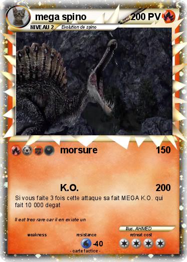 Pokémon mega spino - morsure - Ma carte Pokémon
