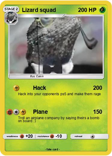 Pokémon Lizard squad 2 2 - Hack - My Pokemon Card