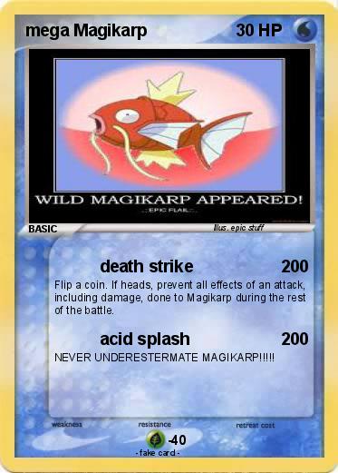 Pokémon mega Magikarp 35 35 - death strike - My Pokemon Card