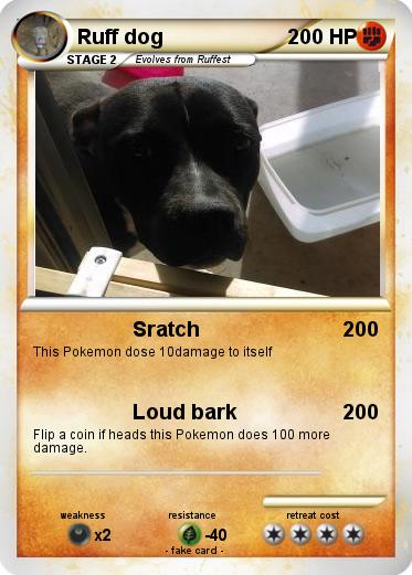 Pokémon Ruff dog - Sratch - My Pokemon Card