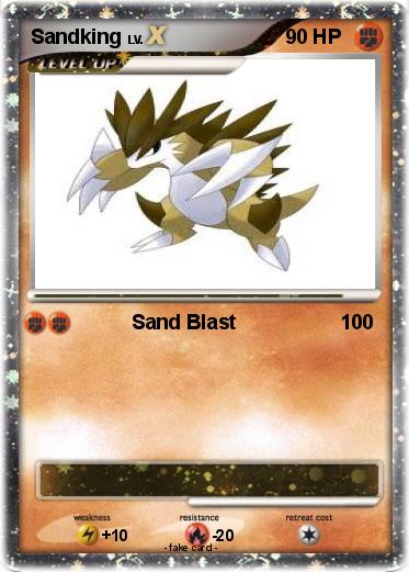 Pokémon Sandking - Sand Blast - My Pokemon Card