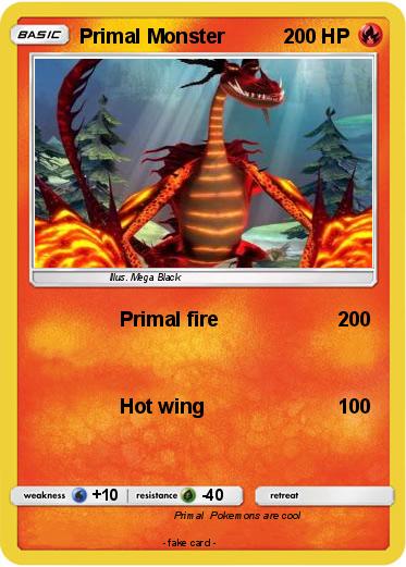Pokémon Primal Monster 1 1 - Primal fire - My Pokemon Card