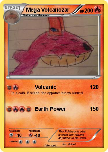 Pokémon Mega Volcanozar - Volcanic - My Pokemon Card
