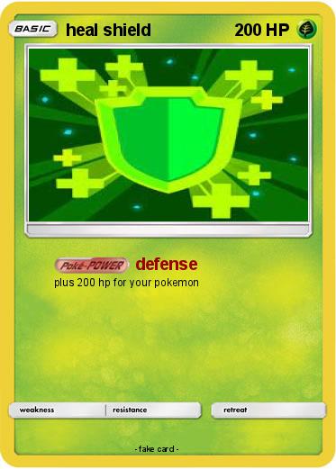 Pokémon heal shield - defense - My Pokemon Card