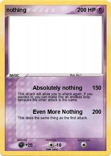 Pokémon nothing 670 670 - Absolutely nothing - My Pokemon Card