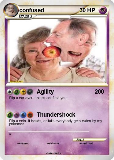 Pokémon confused 147 147 - Agility - My Pokemon Card