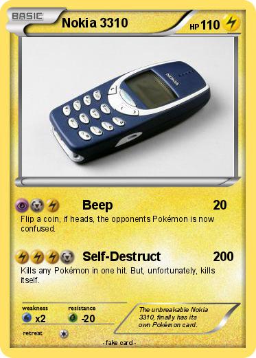 Pokémon Nokia 3310 16 16 - Beep - My Pokemon Card