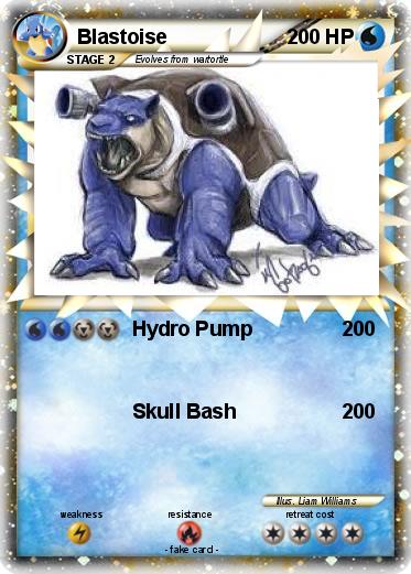 Pokémon Blastoise 838 838 - Hydro Pump - My Pokemon Card