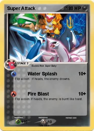 Pokémon Super Attack 2 2 - Water Splash - My Pokemon Card