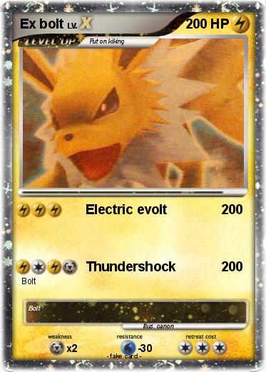 Pokémon Ex bolt - Electric evolt - My Pokemon Card