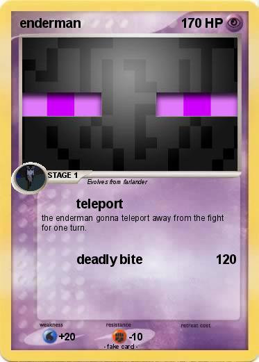 Pokémon enderman 967 967 - teleport - My Pokemon Card