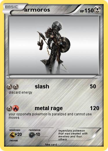 Pokémon armoros - slash - My Pokemon Card