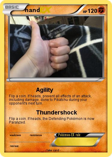 Pokémon hand 169 169 - Agility - My Pokemon Card