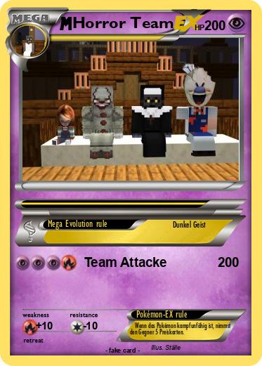 Pokémon Horror Team - Team Attacke - My Pokemon Card