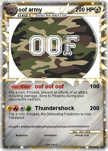 Pokémon oof army 1 1 - oof oof oof - My Pokemon Card
