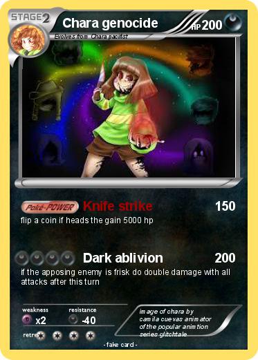 Pokémon Chara genocide - Knife strike - My Pokemon Card
