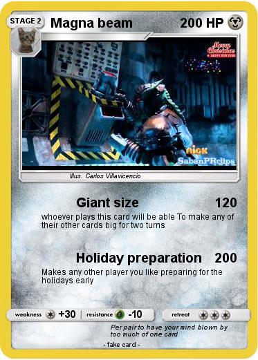 Pokémon Magna beam - Giant size - My Pokemon Card