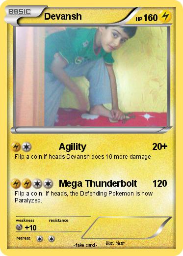 Pokémon Devansh - Agility - My Pokemon Card