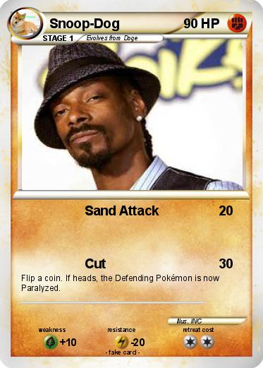 Pokémon Snoop Dog 57 57 - Sand Attack - My Pokemon Card
