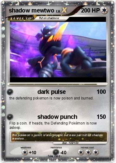 Pokémon shadow mewtwo 151 151 - dark pulse - My Pokemon Card