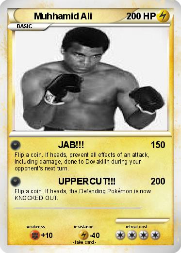Pokémon Muhhamid Ali - JAB!!! - My Pokemon Card