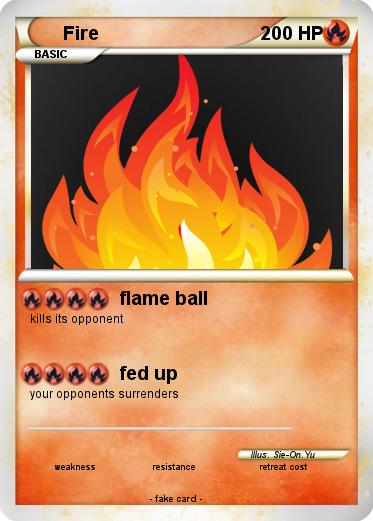 Pokémon Fire 9008 9008 - flame ball - My Pokemon Card