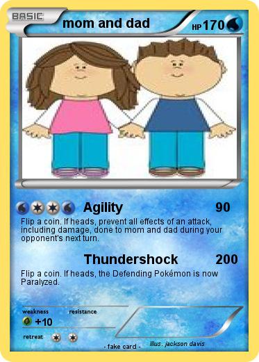 Pokémon mom and dad 49 49 - Agility - My Pokemon Card