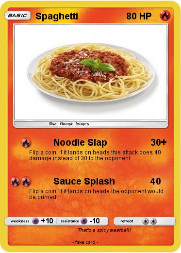 Pokémon Spaghetti 79 79 - Noodle Slap - My Pokemon Card