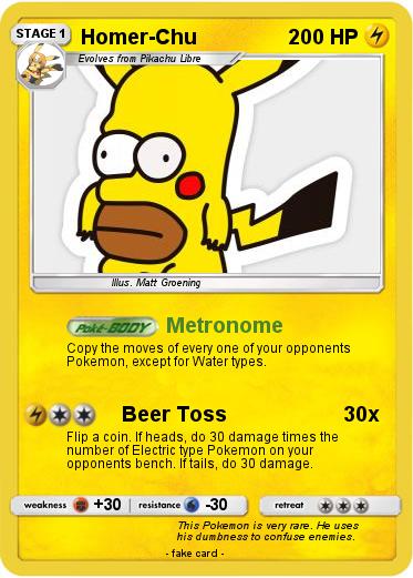 Pokémon Homer Chu 1 1 - Metronome - My Pokemon Card