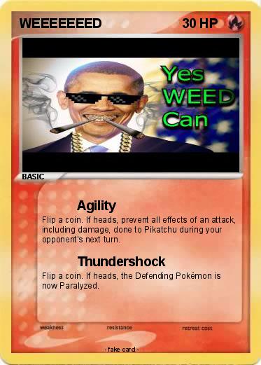 Pokémon WEEEEEEED - Agility - My Pokemon Card