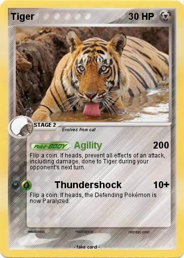 Pokémon Tiger 1215 1215 - Agility - My Pokemon Card