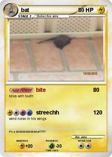 Pokémon bat 279 279 - bite - My Pokemon Card