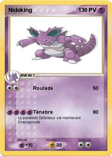 Pokémon Nidoking 18 18 - Roulade - Ma carte Pokémon