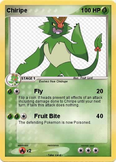 Pokémon Chiripe - Fly - My Pokemon Card