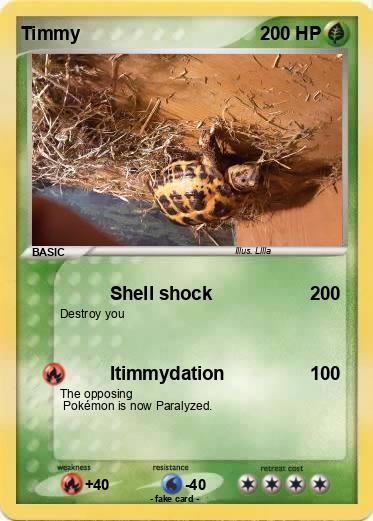 Pokémon Timmy 587 587 - Shell shock - My Pokemon Card