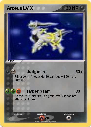 Pokémon Arceus LV X 25 25 - Judgment - My Pokemon Card