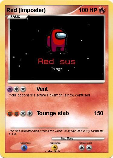 Pokémon Red Imposter 3 3 - Vent - My Pokemon Card