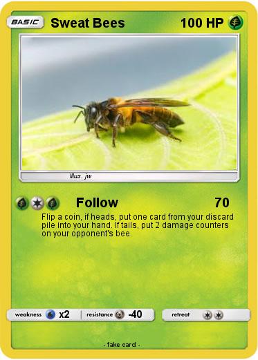 Pokémon Stingless Bee - Follow - My Pokemon Card