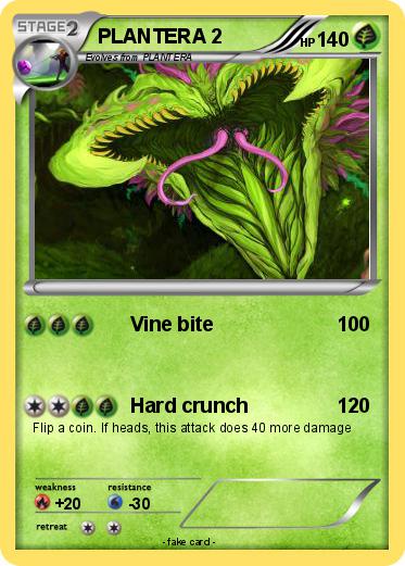 Pokémon PLANTERA 2 1 1 - Vine bite - My Pokemon Card