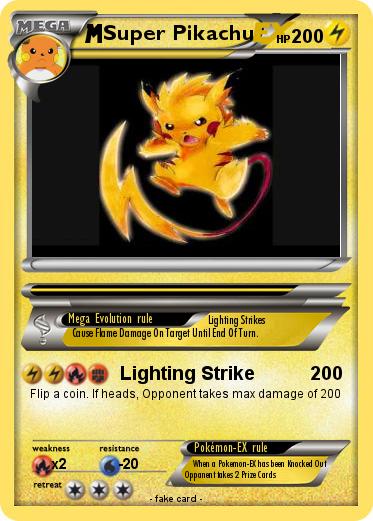 Pokémon Super Pikachu 241 241 - Lighting Strike - My Pokemon Card