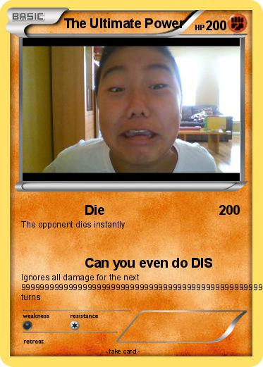 Pokémon The Ultimate Power - Die - My Pokemon Card