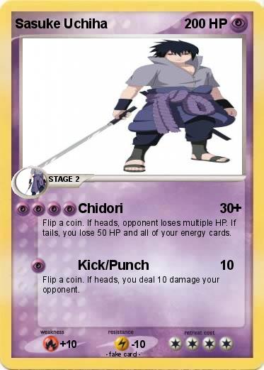 Pokémon Sasuke Uchiha 511 511 - Chidori - My Pokemon Card