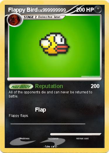 Pokémon Flappy Bird 188 188 - Reputation - My Pokemon Card