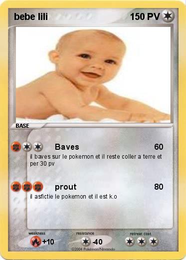 Pokémon bebe lili 1 1 - Baves - Ma carte Pokémon