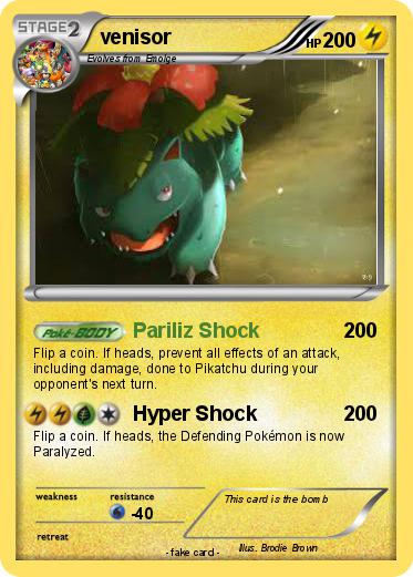 Pokémon venisor 1 1 - Pariliz Shock - My Pokemon Card