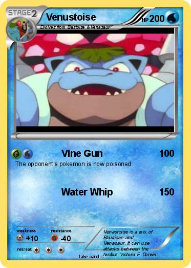 Pokémon Venustoise 64 64 - Vine Gun - My Pokemon Card